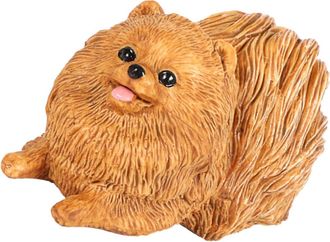 Garneck Pomeranian Figur - Miniatur Hund Modell Für Fairy Garten - Dekoration Kuchen Topper Welpen Figur Zwergspitz Ideal Für Auto Und Dollhouse Decor Süß Und