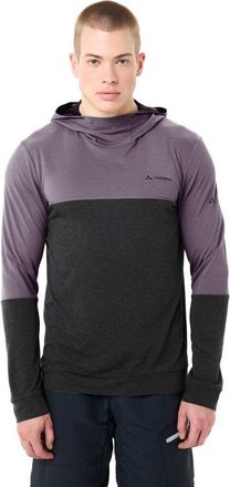 Vaude Rundhalspullover Mens Qimsa Hoody (1-tlg) Herren Langarmshirt mit Kapuze f&uuml;rs Mountainbike