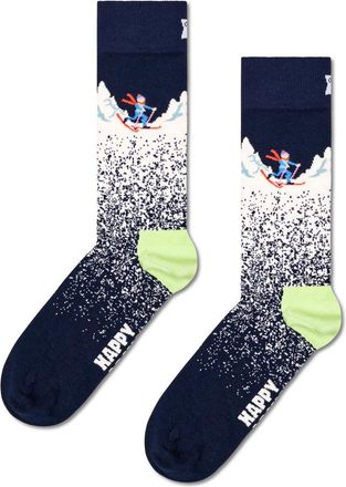 Happy Socks Socken mit Ski-Langlauf-Motiv in