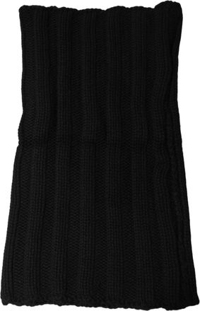 Dolce & Gabbana Ribbed Cashmere Knit Scarf - Black