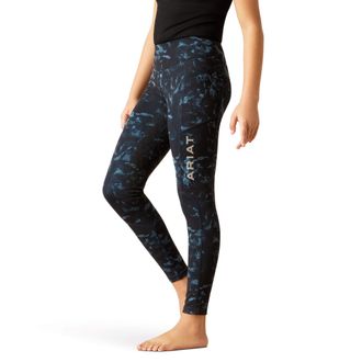 Ariat Kids Eos Print Full Seat TightRiding Breech in Stormy Skies, Size X-Large, by Ariat