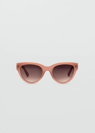 Mango Lunettes de soleil cat-eye rose pastel - Femme - Taille unique - MANGO
