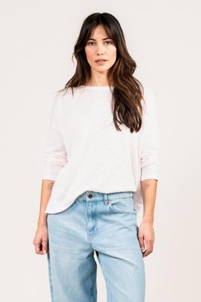 Kuyichi Damen vegan Lang&auml;rmelige Yulia Hellrosa
