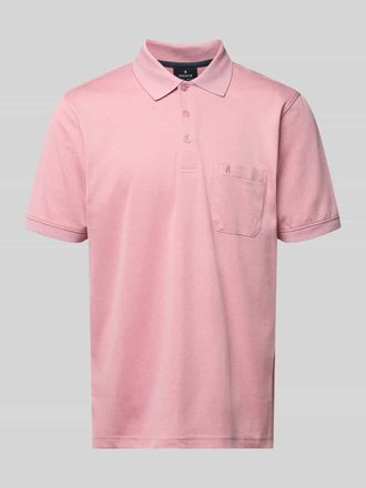 Ragman Relaxed Fit Poloshirt aus Baumwoll-Mix