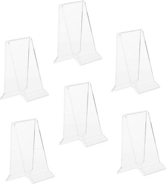 Angoily 6 Stück Teiliges Acryl Schuhpräsentationsständer Transparenter Schuhhalter aus Dickem Acryl Platzsparend und Bruchfest für Ladengeschäfte Zuhause und 