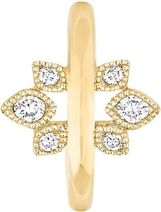 Stone Paris Mini Créole Nude Or Jaune Diamants (Vendue à lunité)