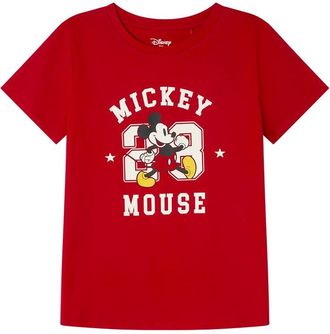Springfield Damen License Mickey Mouse T-Shirt Unterhemd, rot, Medium