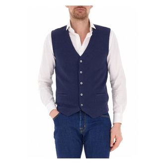 Gran Sasso Homme, Costumes, Bleu, Taille: L 586 Gilet