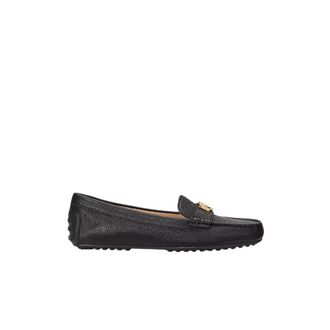 Ralph Lauren Schwarze Loafer Barnsbury Pebbled - - Shoes - Damen - Schwarzk - 35 1/2 EU