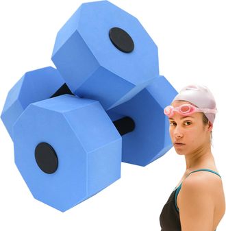 Generico Wassergriff - Wassergewichte | Leichte Schaumstoffglocken für Wasserübungen | Aerobic-Ausrüstung mit Griffband | Trainingsübungen für Schwimmstangen
