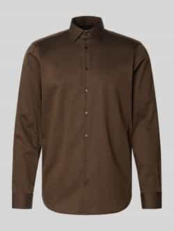Jake*s Regular Fit Business Hemd aus Baumwolle mit Kentkragen