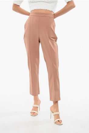 Elisabetta Franchi Pleated Tapered Fit Pants size 44