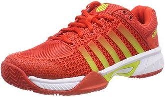 K-Swiss Performance Express Light HB, Chaussures de Tennis Femme Rouge (Fiesta/White/Neon Citron 813m) 41.5 EU
