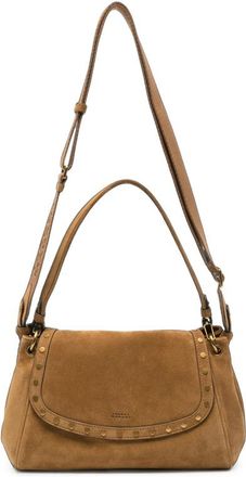Isabel Marant Medium Chany Stud-embellished Suede Shoulder Bag