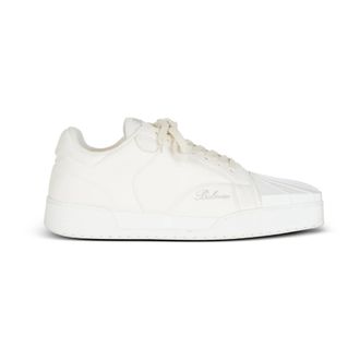 Balmain Homme, Chaussures, Blanc, Taille: 44 EU Squaretoe Baskets
