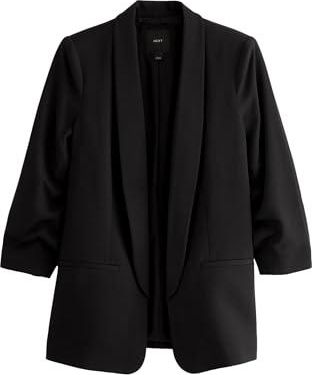 Next Femme Blazer d&eacute;contract&eacute; &agrave; Manches fronc&eacute;es Noir 50