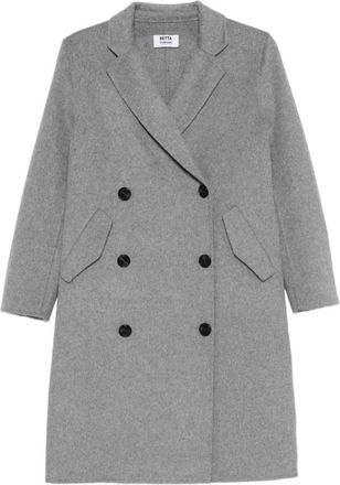 Betta Corradi Femme, Manteaux, Gris, Taille: 42 FR Manteau croisé