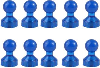 Generic Kühlschrankmagnete, kratzfeste Pinnwand-Magnete, Kühlschrankmagnete, supermagnetische Pinnwand, leichte Kegelmagnete (blau)