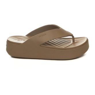 Crocs Femme, Chaussures, Brun, Taille: 37 1/2 EU Tongs compens&eacute;es Getaway