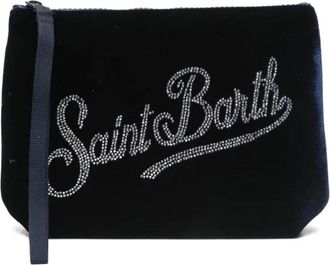 MC2 Saint Barth Femme, Sacs, Noir, Taille: ONE Size Aline Velvet Pouch