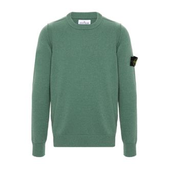 Stone Island Gr&uuml;ner Sweatshirt Aw24 - - Knitwear - Herren - Gr&uuml;n - L