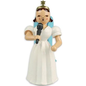 Blank Langrockengel mit Mikrophon, farbig - 6,6 cm