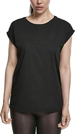 Urban Classics T-Shirt Organique Femme Femme T-Shirt Manches Courtes Noir XL 100% Coton Large