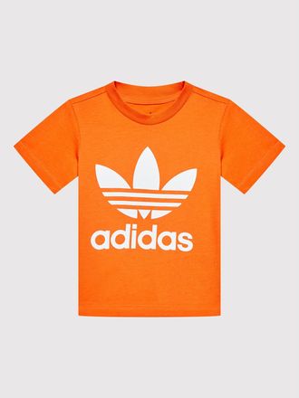 adidas T-Shirt Trefoil HK7514 Orange Regular Fit