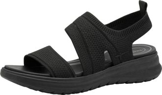 Tamaris Comfort Damen Sandalen flach zum Schlupfen Vegan, Schwarz (Black Uni), 37 EU