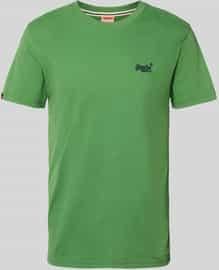 Superdry T-Shirt mit Label-Stitching