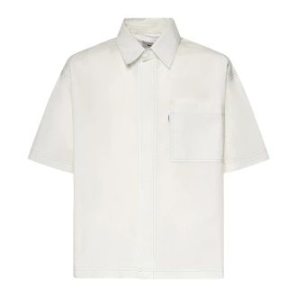 BONSAI Homme, Chemises, Gris, Taille: M Seasonal Graphic Cropped Shirt