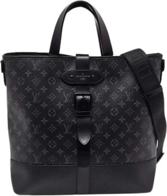 Louis Vuitton Tote en Toile Enduite Pre-owned - Homme - Pre-owned - Noir - Taille: ONE Size