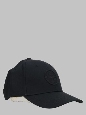 Stone Island L2S159100013_S0248V0029 Cotton Baseball Cap - Black