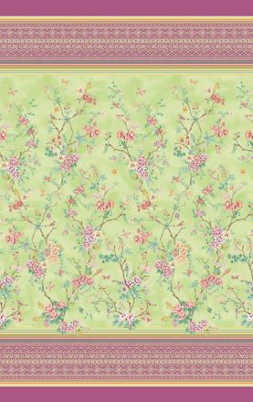 Bassetti Foulard, Baumwolle, GRÜN, 350x270