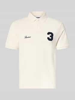 Review Regular Fit Poloshirt mit Logo-Stitching