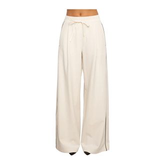 Max Mara Pantalon de sport large - Femme - Pantalons - Beige - Taille: 36 FR