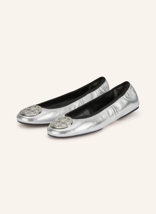 Tory Burch Tory Burch Ballerinas Minnie silber