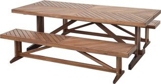 IKEA NORRMANSÖ / NORRMANSÖ Tisch und 2 Bänke