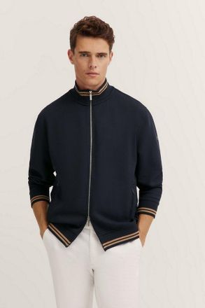 Bugatti Sweatjacke mit Rei&szlig;verschluss