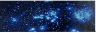 Hhg Neuwertig] LED-Bild, Leinwandbild Wandbild Leuchtbild, Timer MVG-zertifiziert 120x40cm Sternenhimmel