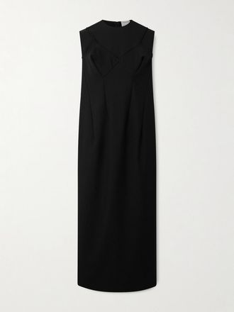 Calvin Klein Pina Midikleid Aus Wolle - Schwarz