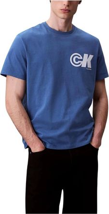 Calvin Klein Jeans Homme, Tops, Bleu, Taille: M Sport Logo T-Shirt