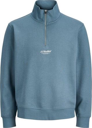 Jack & Jones Sweatshirt JJESOHO SWEAT QUARTER ZIP HN NOOS Baumwollmischung, relaxed fit
