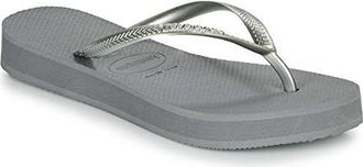 Havaianas Slim Flatform, Tongs &Eacute;l&eacute;gantes, Durables et Polyvalentes, Avec Plateforme de 2,5 cm, Fines Lani&egrave;res, Femme