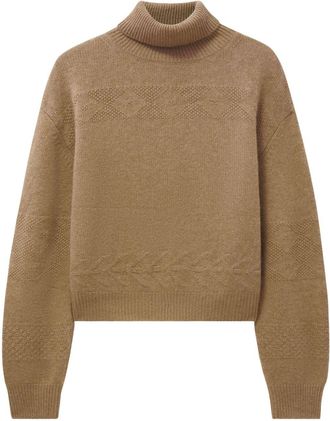 Pringle Of Scotland Rollkragenpullover aus Kaschmir - Nude