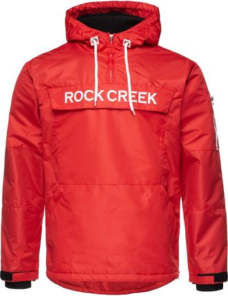 Rock Creek Herren Windbreaker Jacke &Uuml;bergangsjacke Anorak Schlupfjacke Kapuze Regenjacke Winterjacke Herrenjacke Jacket H-167 Rot 3XL
