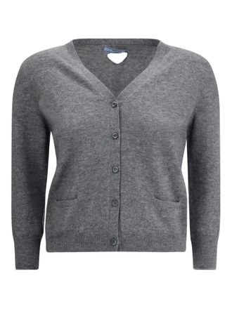 Prada cardigan à col v - Gris