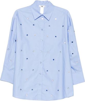 Twinset Femme, Blouses et Chemises, Bleu, Taille: 36 FR U&B Shirt