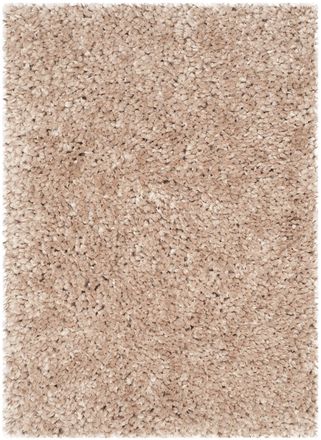 Safavieh Zottelig Teppich für Wohnzimmer, Esszimmer, Schlafzimmer - Popcorn Shag Collection, Hoher Flor, Beige, 61 X 91 cm