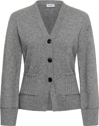 Saint Tropez Gilet en maille - Femme - Pulls - Gris - Taille: 44 FR